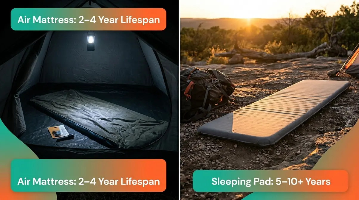 Air Mattress Vs Sleeping Pad For Camping: 2026 Guide